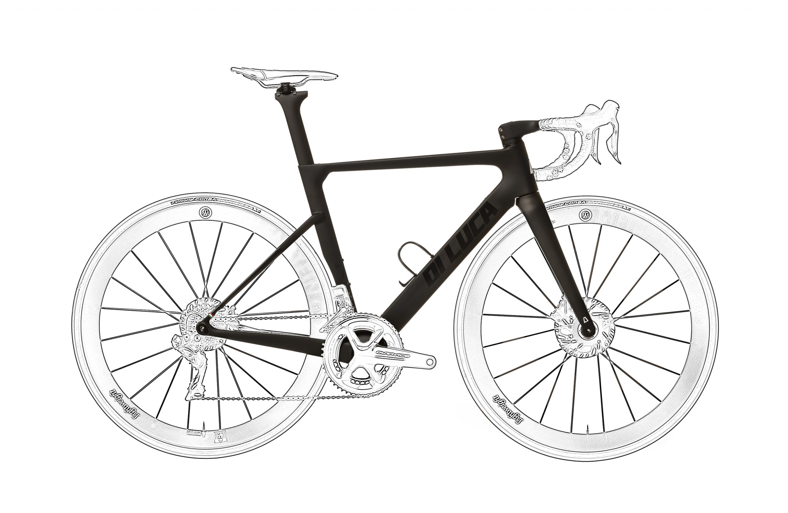 FRAME - KILLER AERO DISC (BLACK) - Di Luca Bike